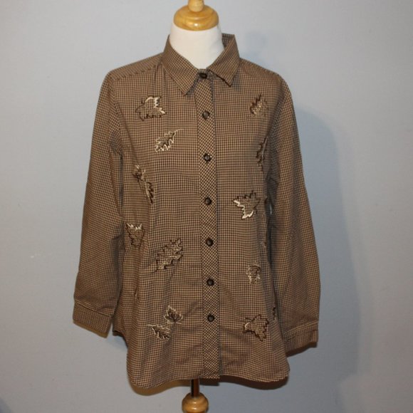 BonWorth | Tops | Vintage Bonworth Medium Button Front Long Sleeve ...